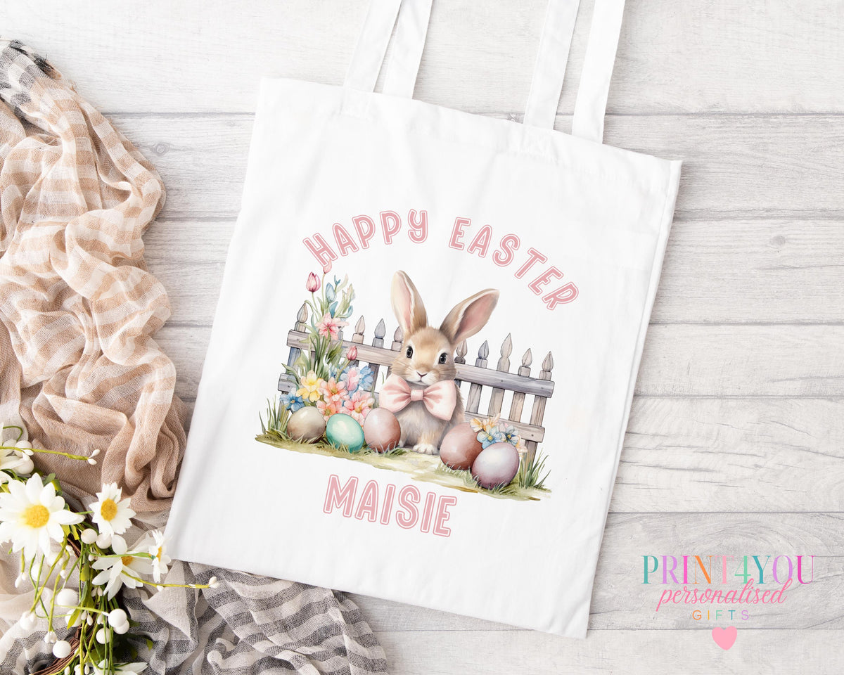 Personalised Easter Tote Bag for Kids Perfect Gift for Easter Celebrat ...